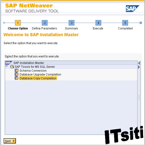 Homogeneous System Copy using SAP Tools for MSSQL Server (STM)